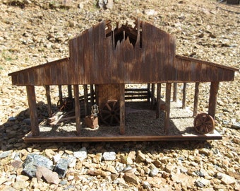 O Scale Miniature Lonesome Dove Bunkhouse Captain Call, Gus Mccrae ...