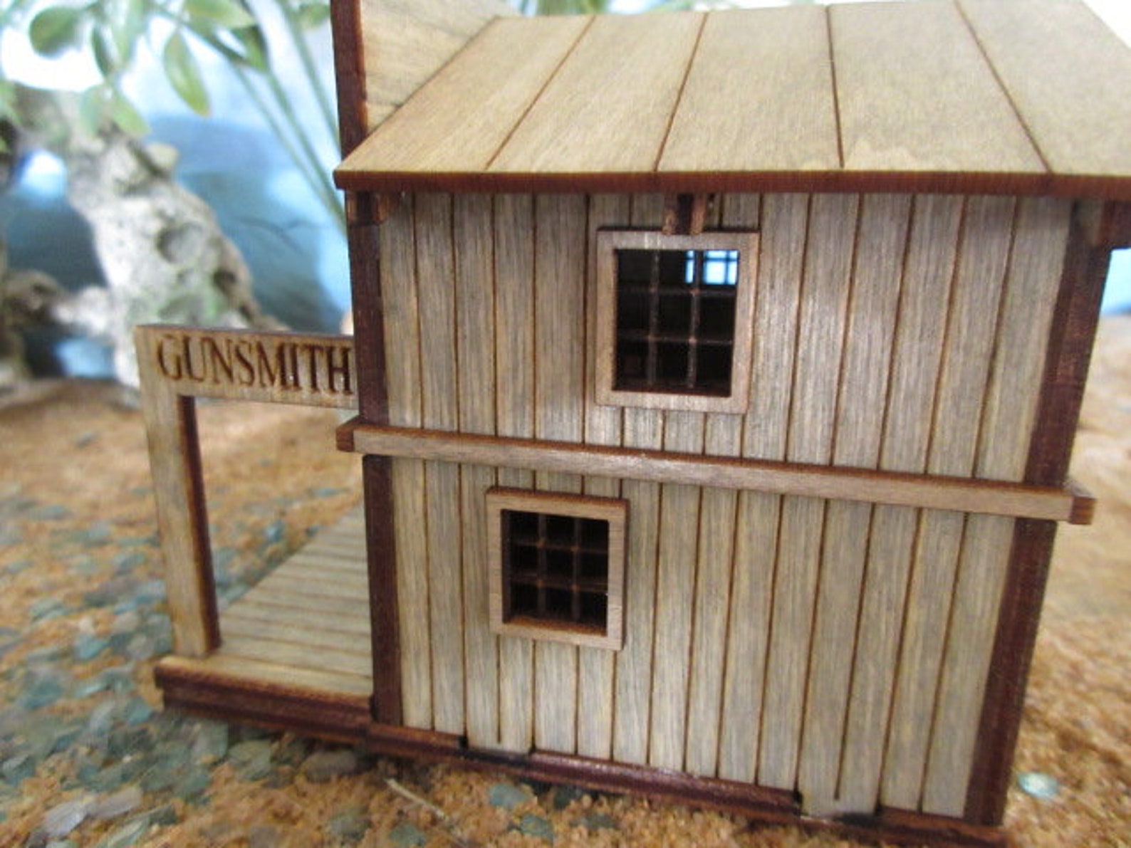 HO Scale Old West Gunsmith Building 1:87 Miniature Western | Etsy