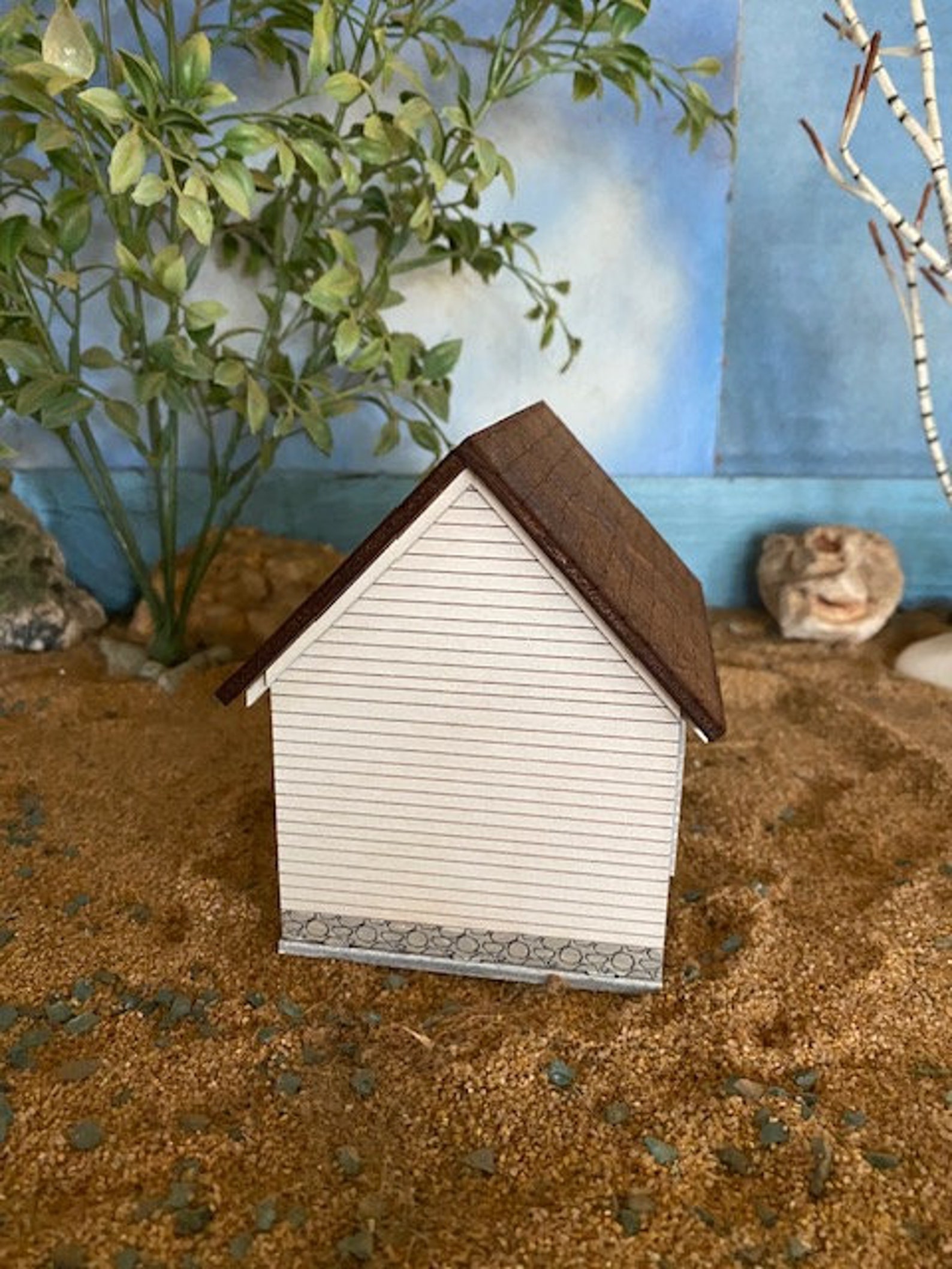 HO Miniature Rustic Synagogue With Star of David 1:87 Scale Western ...