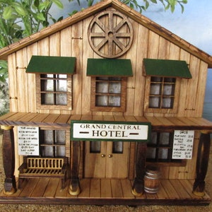 O Scale Grand Central Hotel, Deadwood Miniature, 1:43 Scale Model - Etsy