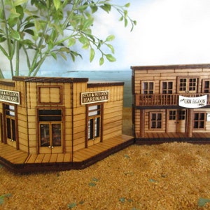 HO Scale Star and Bullock Hardware, Deadwood, Old West Miniature Rustic ...