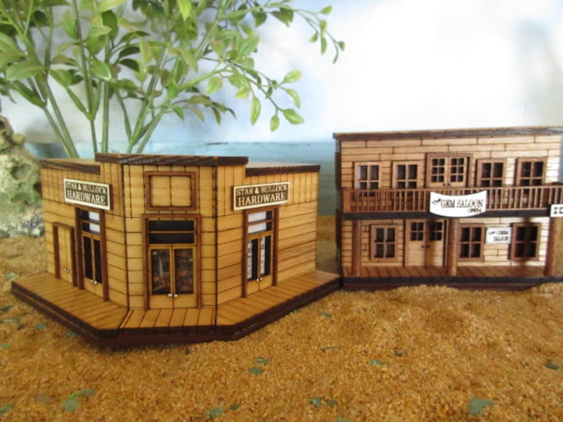 HO Scale Star and Bullock Hardware, Deadwood, Old West Miniature Rustic ...