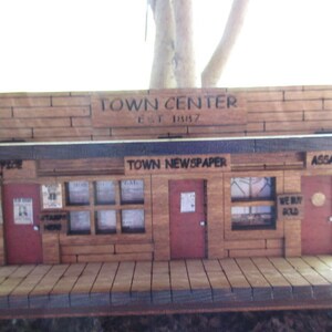 HO Scale Miniature Old Western Town Center Rustic Building American Old ...