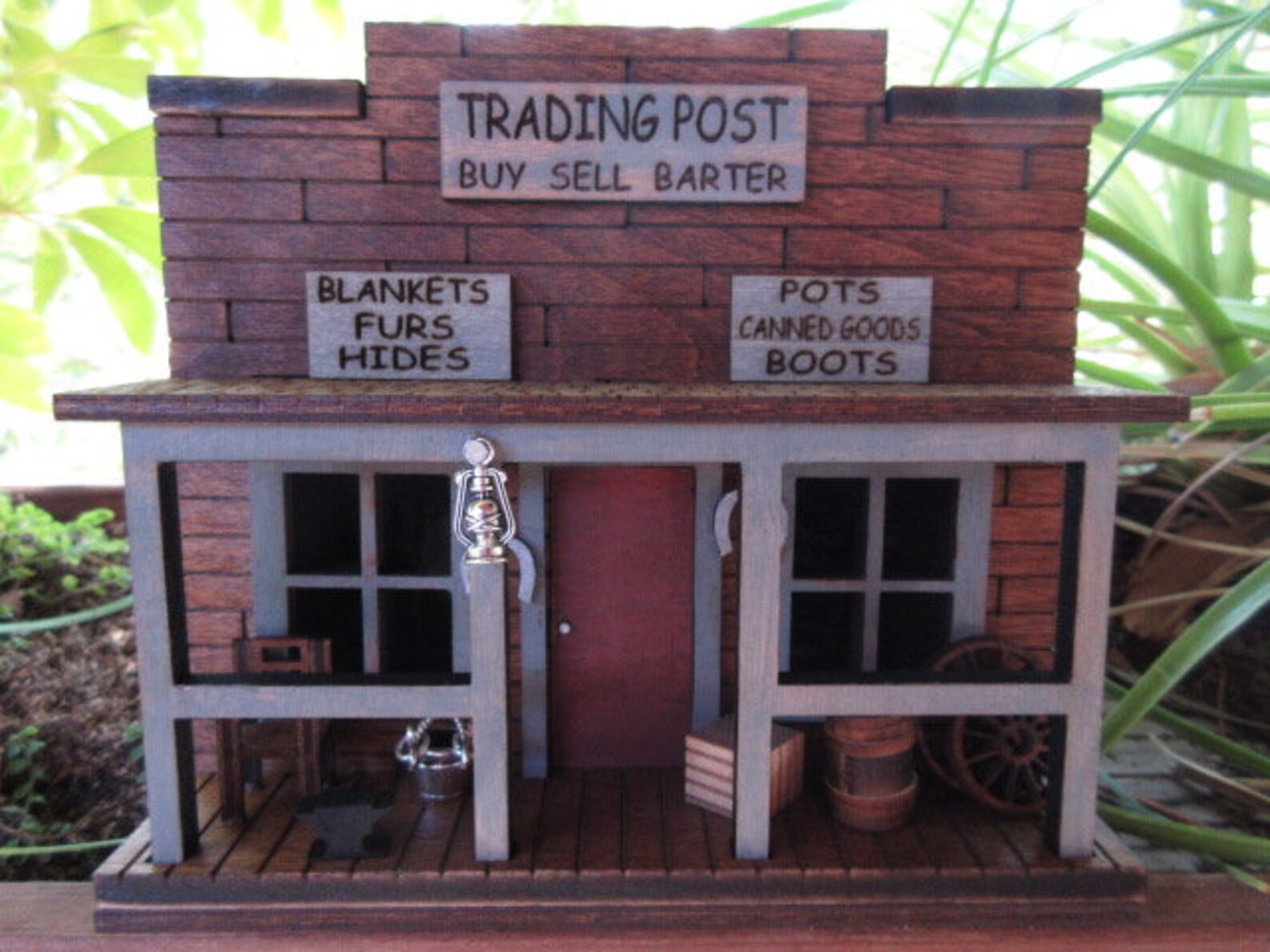 O Scale Miniature Old Western Trading Post Rustic Building - Etsy