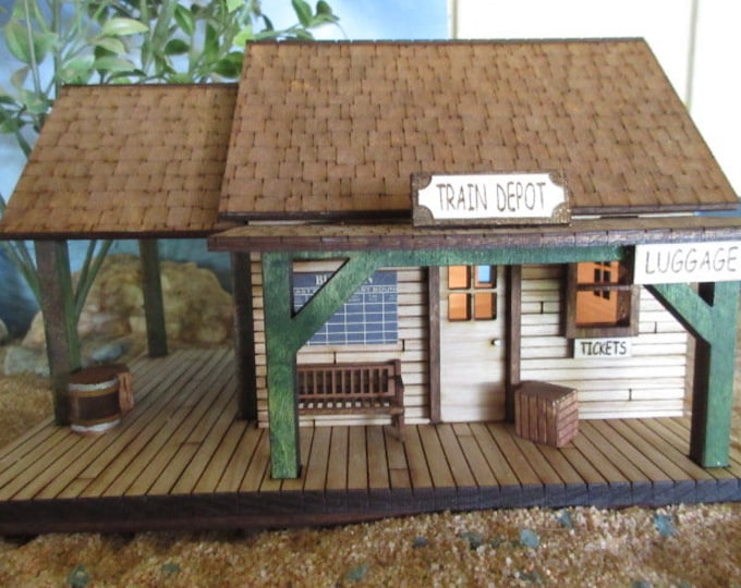 O Scale Double Stall Engine House Model Railroad Train Kit Building - Etsy