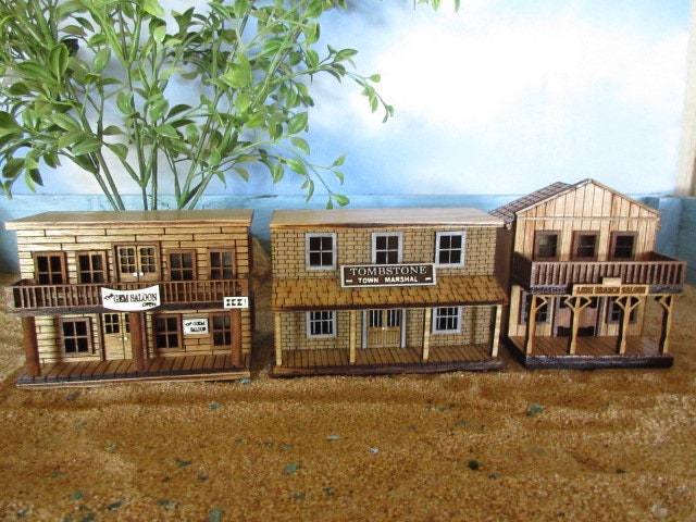 HO Scale 1:87 the Gem Saloon Deadwood Old West Miniature - Etsy