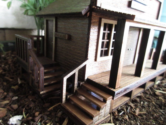 O Scale Old West Bank, Assay and Land office — Old West Miniatures