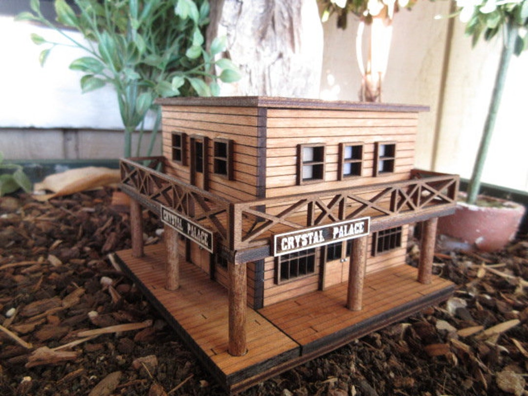 HO Scale 1:87 Miniature Tombstone Crystal Palace Saloon 1881 OK Corral ...