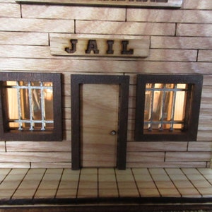 O Scale Miniature Old Western US Marshal and Jail House, Model Train ...