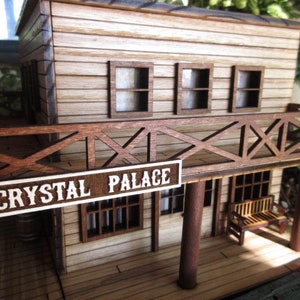O Scale 1:43 Miniature Tombstone Crystal Palace Saloon 1881 OK Corral ...