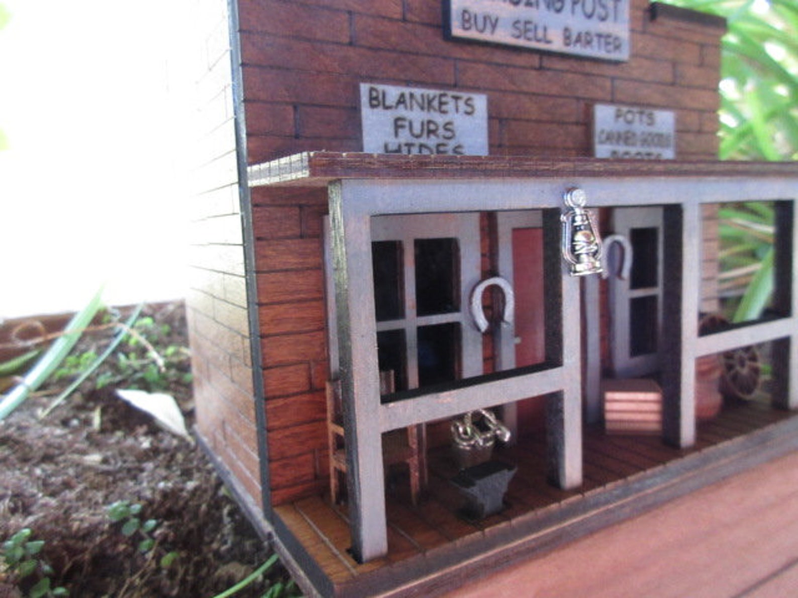 O Scale Miniature Old Western Trading Post Rustic Building - Etsy