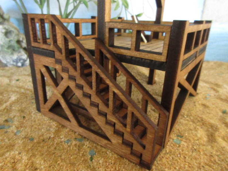 O Scale Miniature Old Western Gallows Train Decor Accessories 1:43 ...