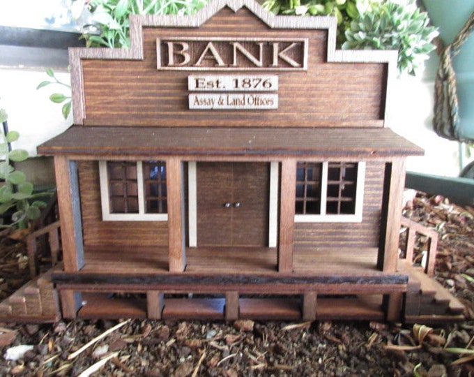 O Scale Old West Miniature Bank Assay and Land Office | Etsy