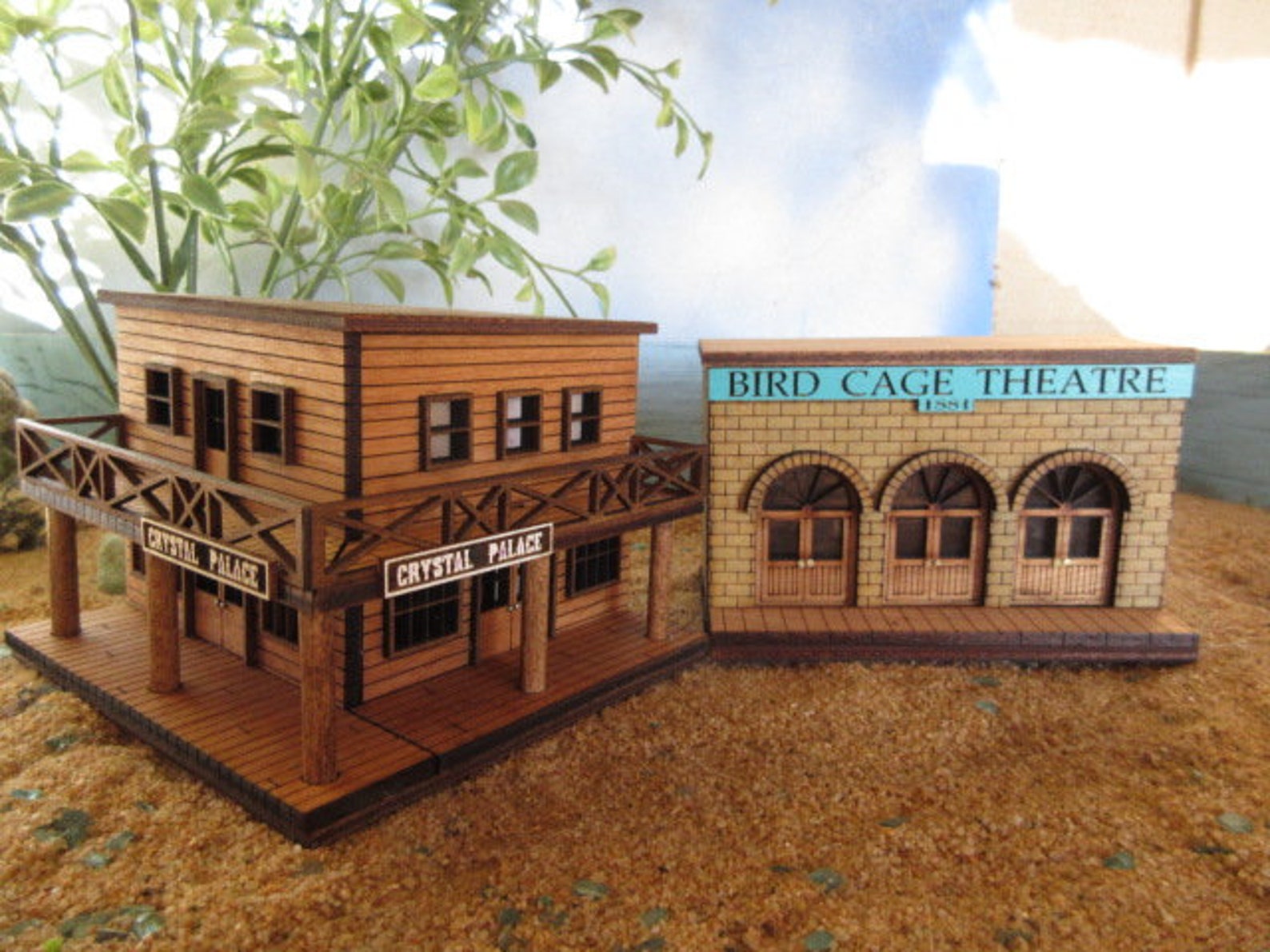 HO Scale 1:87 Miniature Tombstone Crystal Palace Saloon 1881 - Etsy