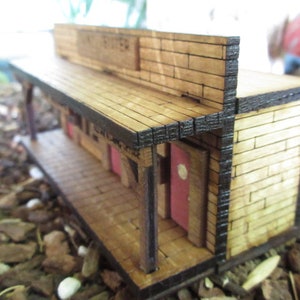 HO Scale Miniature Old Western Town Center Rustic Building American Old ...