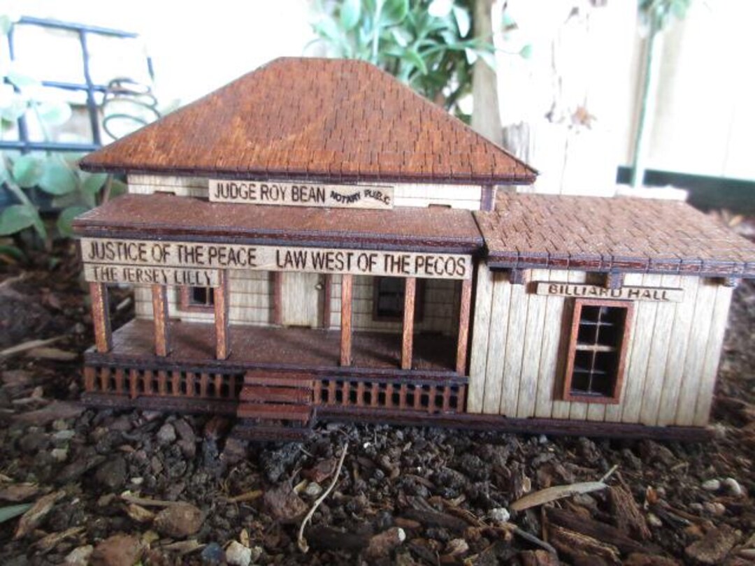 HO Scale 1:87 the Jersey Lilly Judge Roy Bean, Hanging Judge Circa 1882 ...