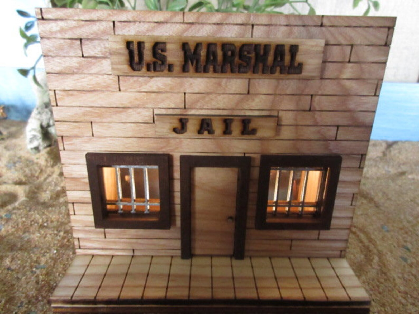 O Scale Miniature Old Western US Marshal and Jail House Model - Etsy