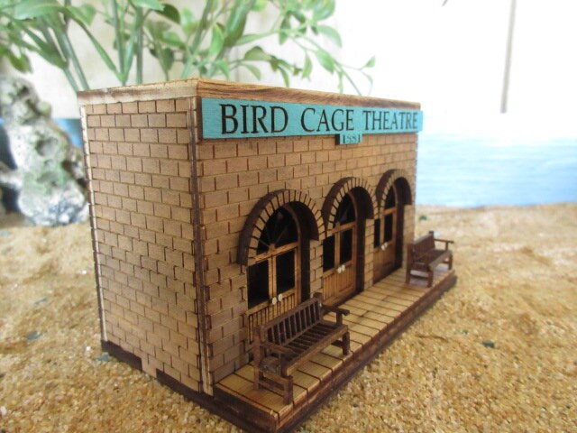 HO Scale Tombstone Territory Bird Cage Theatre — Old West Miniatures
