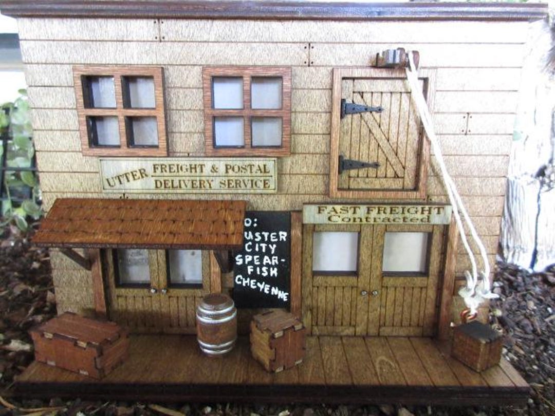 O Scale Utter Freight & Postal Delivery, Deadwood Old West Miniature ...
