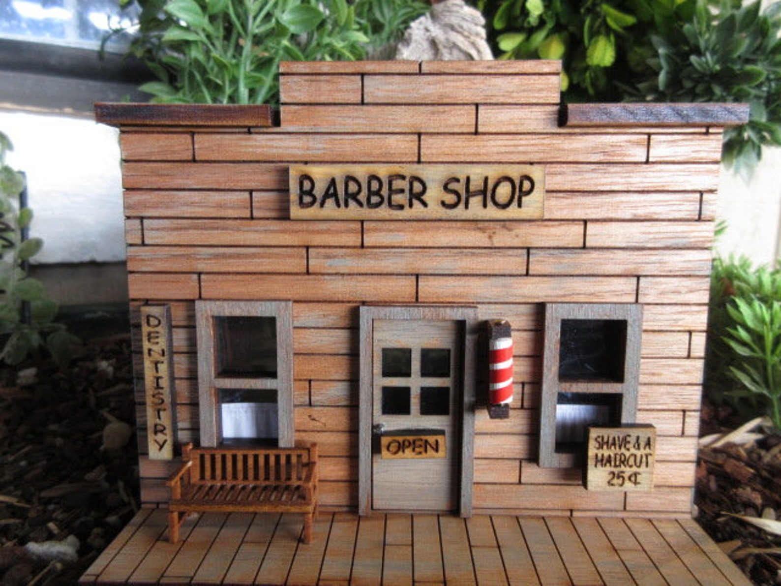 O Scale Miniature Old Western Barber Shop/dentist Rustic - Etsy