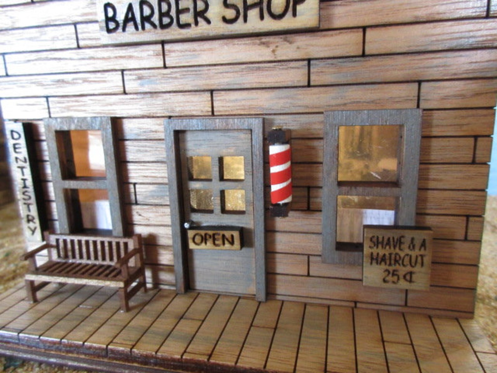 O Scale Miniature Old Western Barber Shop/dentist Rustic - Etsy
