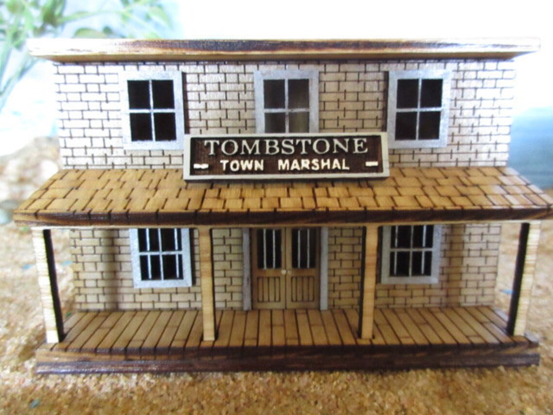 HO Scale 1:87 Miniature Tombstone Territory Town Marshal 1881 | Etsy