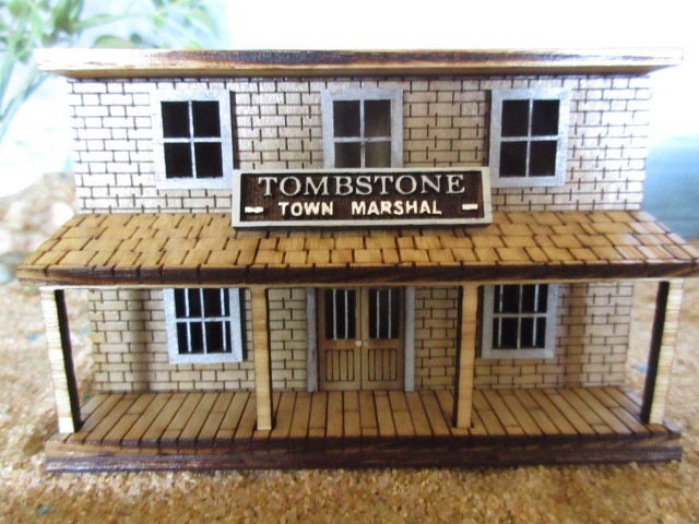 HO Scale 1:87 Miniature Tombstone Territory Town Marshal 1881 - Etsy