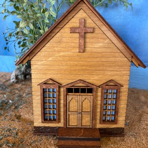 O Scale Miniature Rustic Church 1:43 Scale Western Building - Etsy
