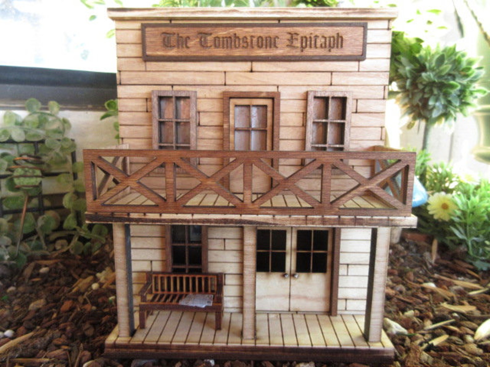 O Scale 1:43 Miniature Tombstone Epitaph Arizona Territory 1881 OK ...