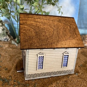 HO Miniature Rustic Synagogue With Star of David 1:87 Scale Western ...