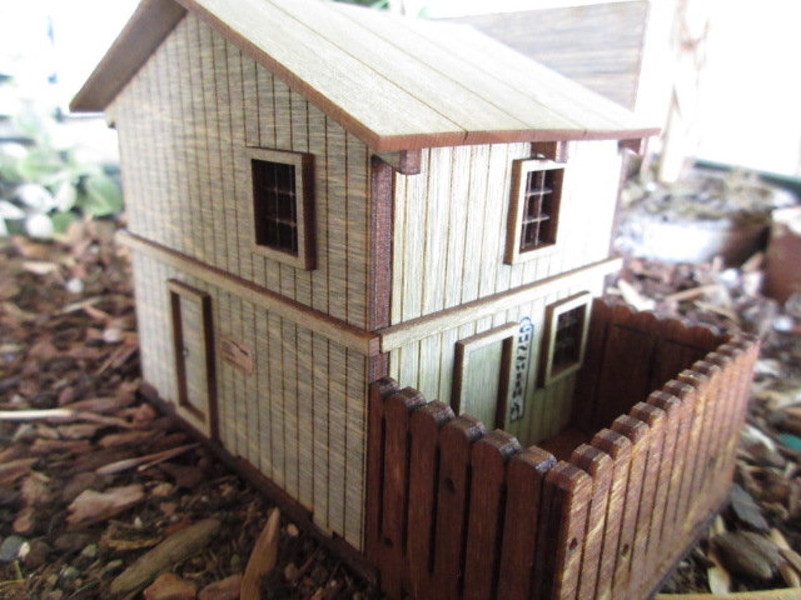 HO Scale Old West Gunsmith Building 1:87 Miniature Western | Etsy