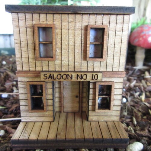Miniature Old West 1 Saloon/hotel Built Ready HO Scale - Etsy