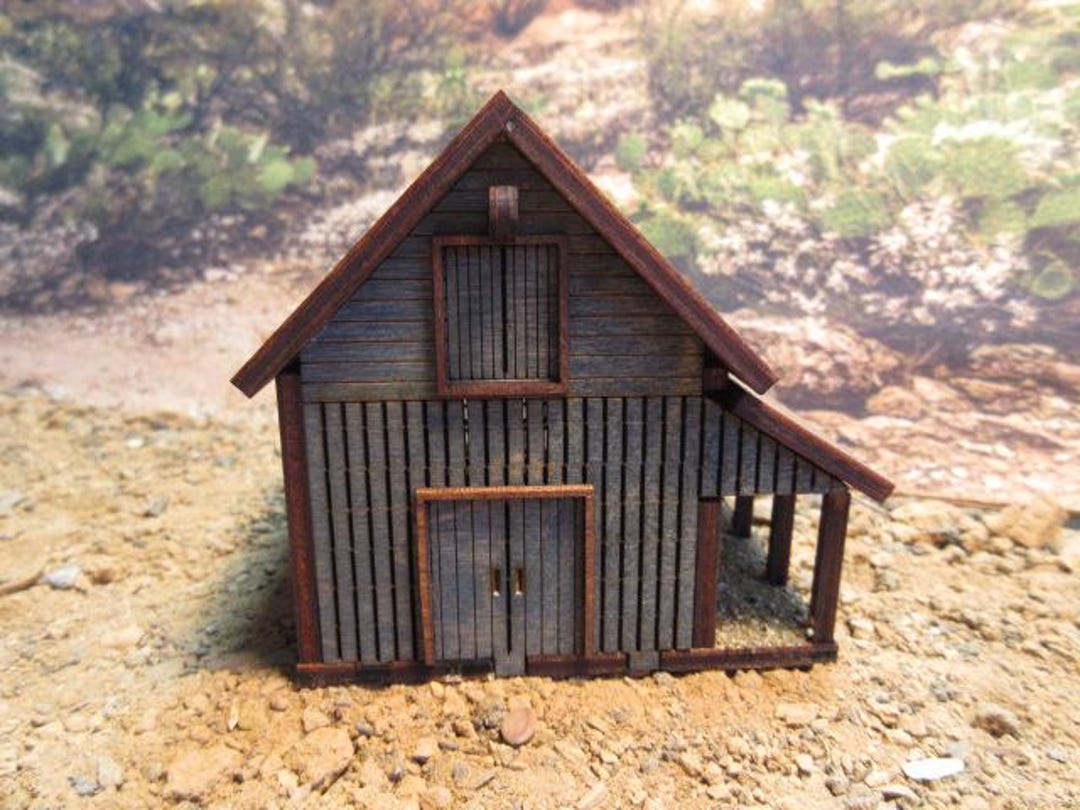 HO Scale Old West Prairie Barn 1:87 Scale - Etsy