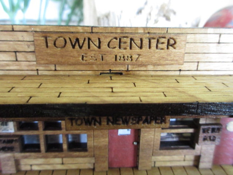 HO Scale Miniature Old Western Town Center Rustic Building - Etsy