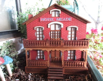 HO Scale Miniature Old Western Town Center Rustic Building - Etsy