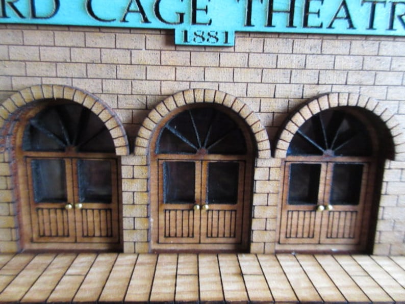 HO Scale 1:87 Miniature Bird Cage Theatre Tombstone Territory OK Corral ...