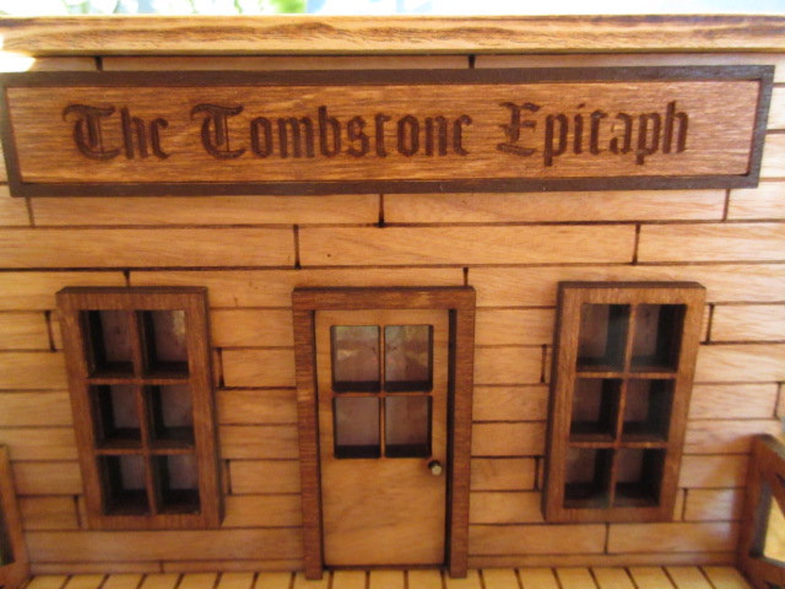O Scale 1:43 Miniature Tombstone Epitaph Arizona Territory 1881 OK ...