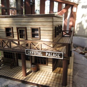 O Scale 1:43 Miniature Tombstone Crystal Palace Saloon 1881 OK Corral ...
