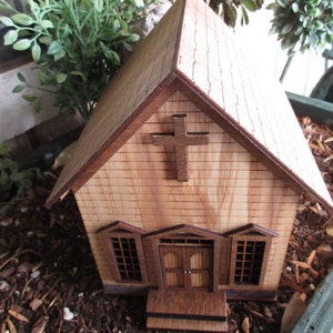 O Scale Miniature Rustic Church 1:43 Scale Western Building - Etsy