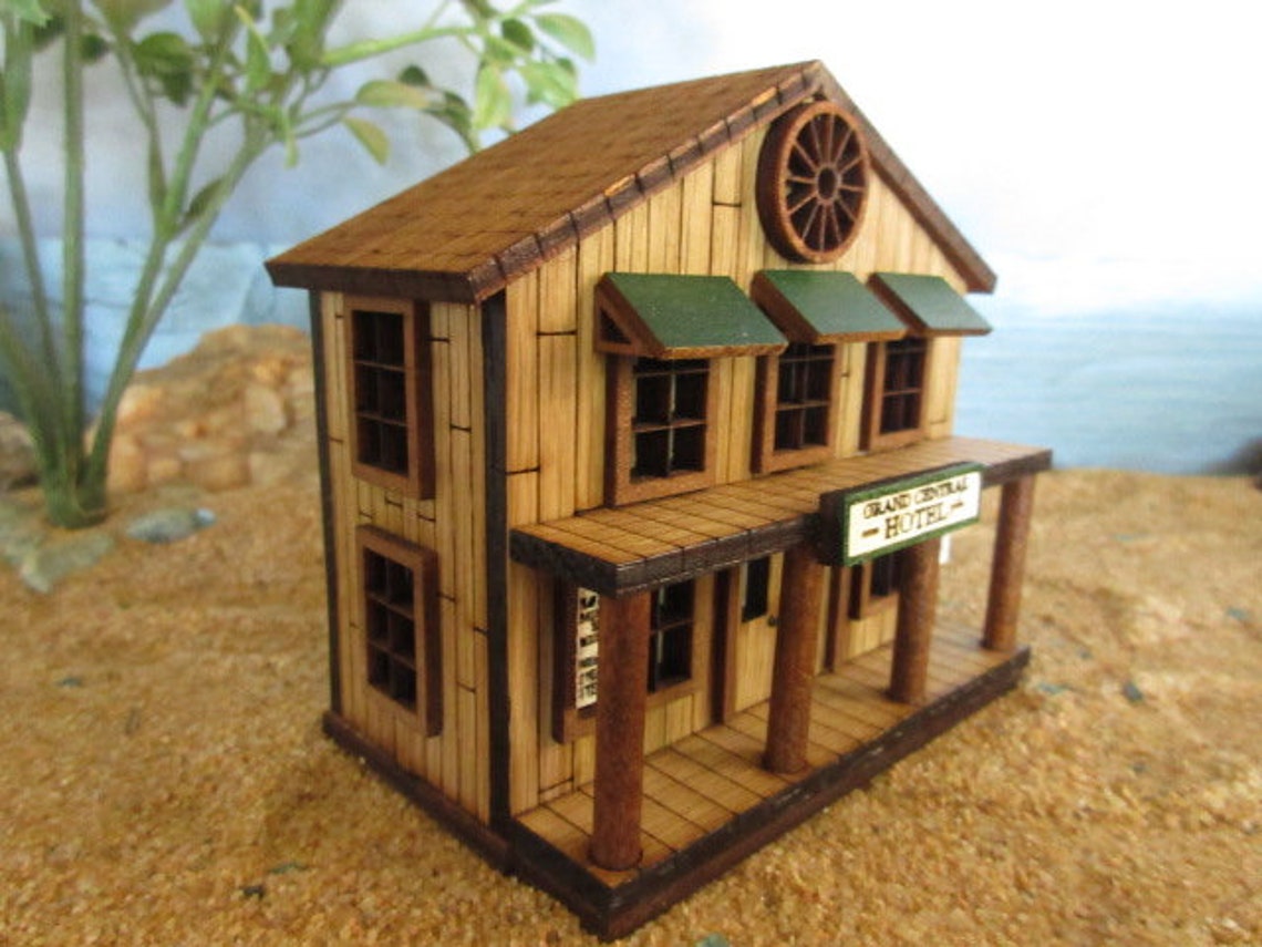 HO Scale 1:87 Grand Central Hotel Deadwood Old West - Etsy UK