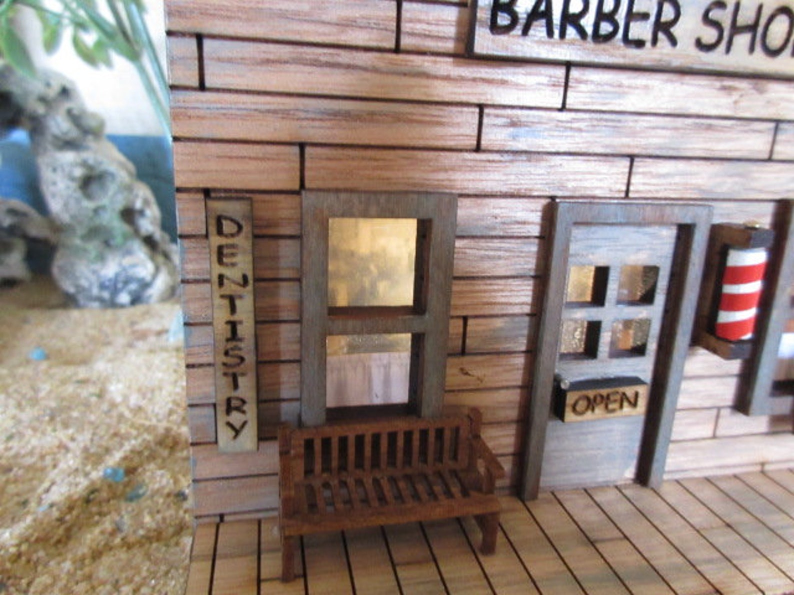 O Scale Miniature Old Western Barber Shop/dentist Rustic - Etsy