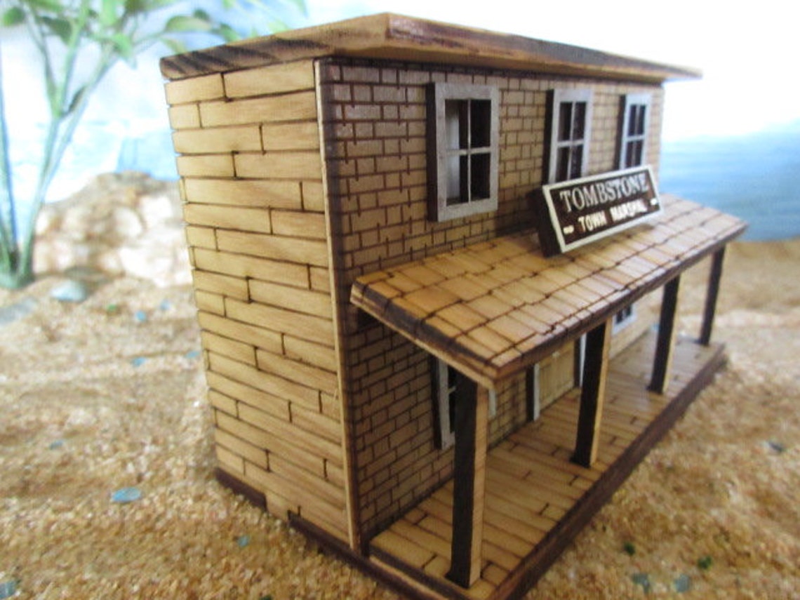 HO Scale 1:87 Miniature Tombstone Territory Town Marshal 1881 | Etsy