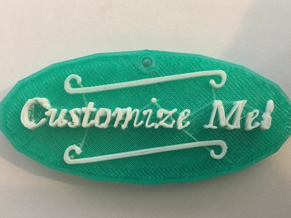 3D Printed Key Tag - Etsy