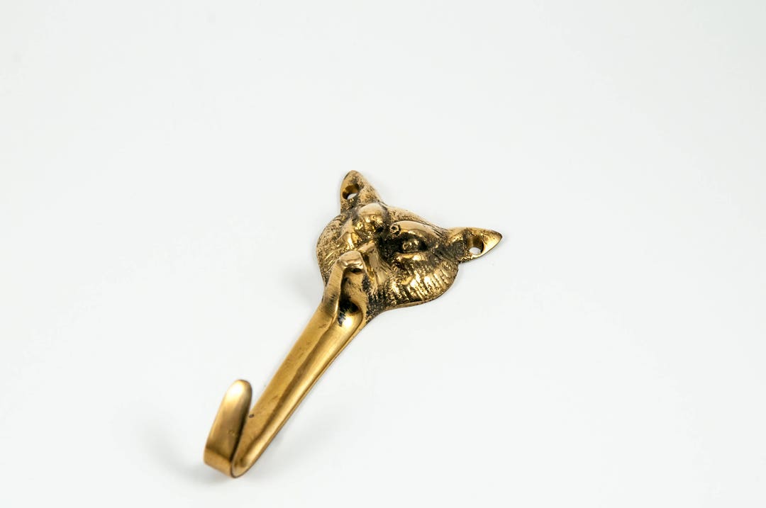 Brass Fox Hook - Etsy