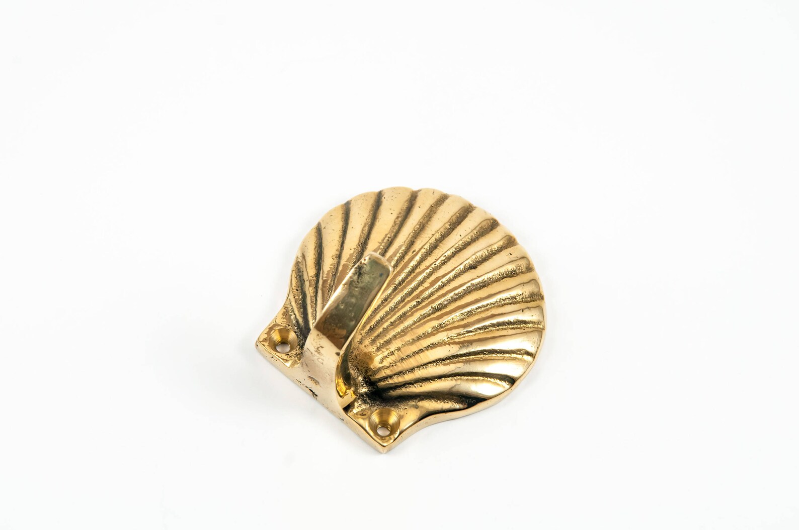 Brass Beach Seashell Clamshell Hook Large Size - Etsy