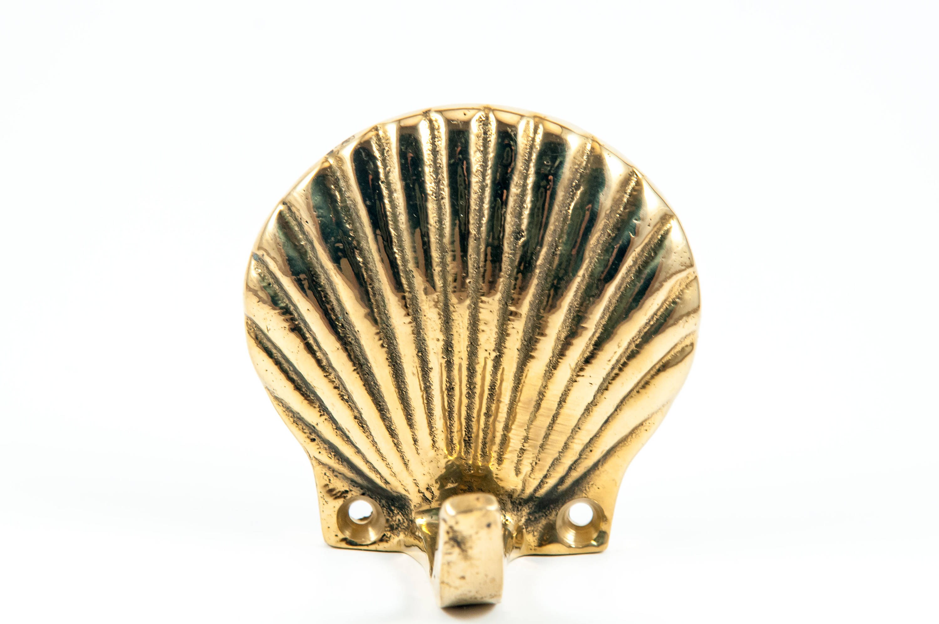 Brass Beach Seashell Clamshell Hook Large Size - Etsy