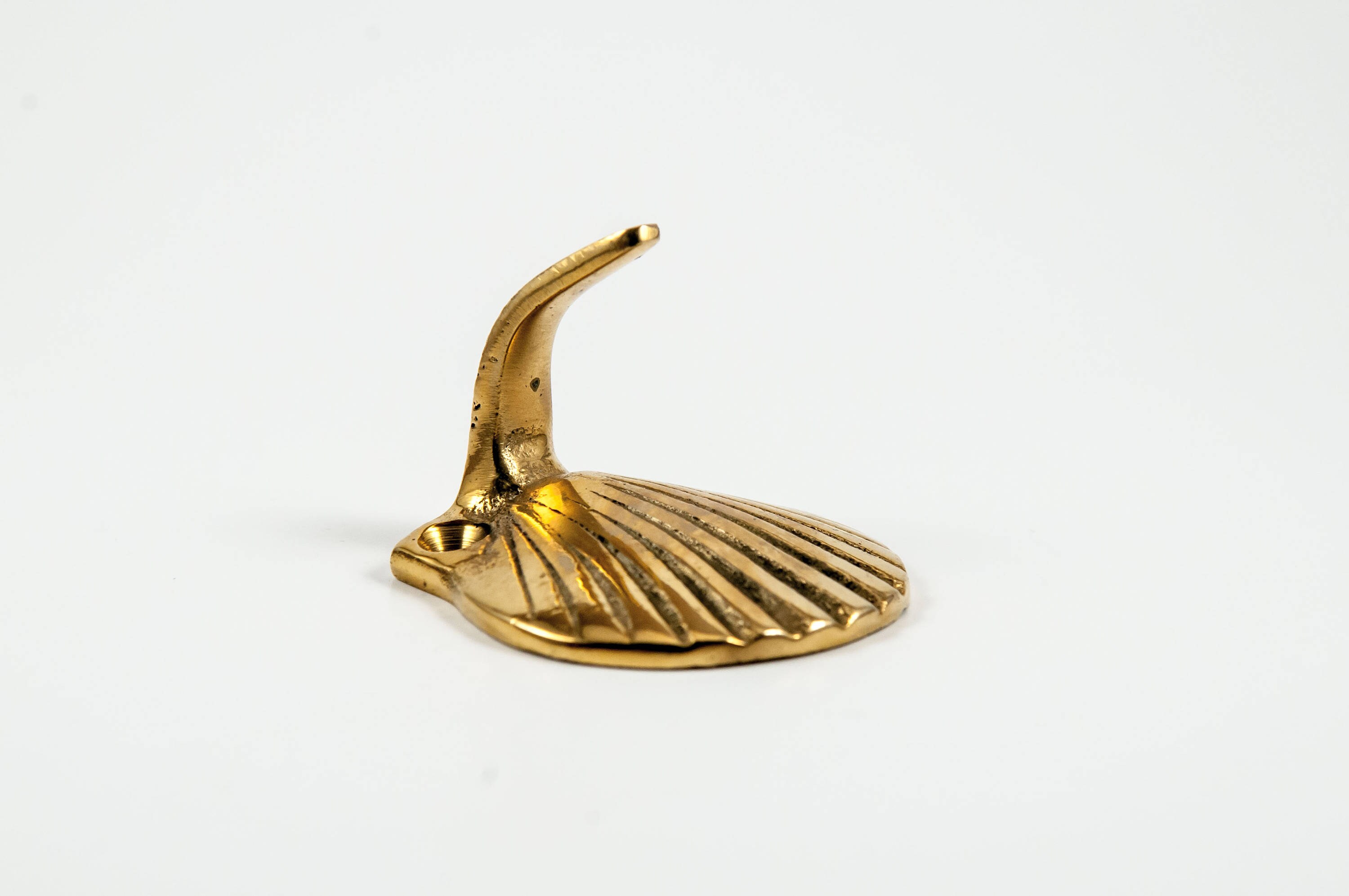 Brass Beach Seashell Clamshell Hook, Medium Size - Etsy