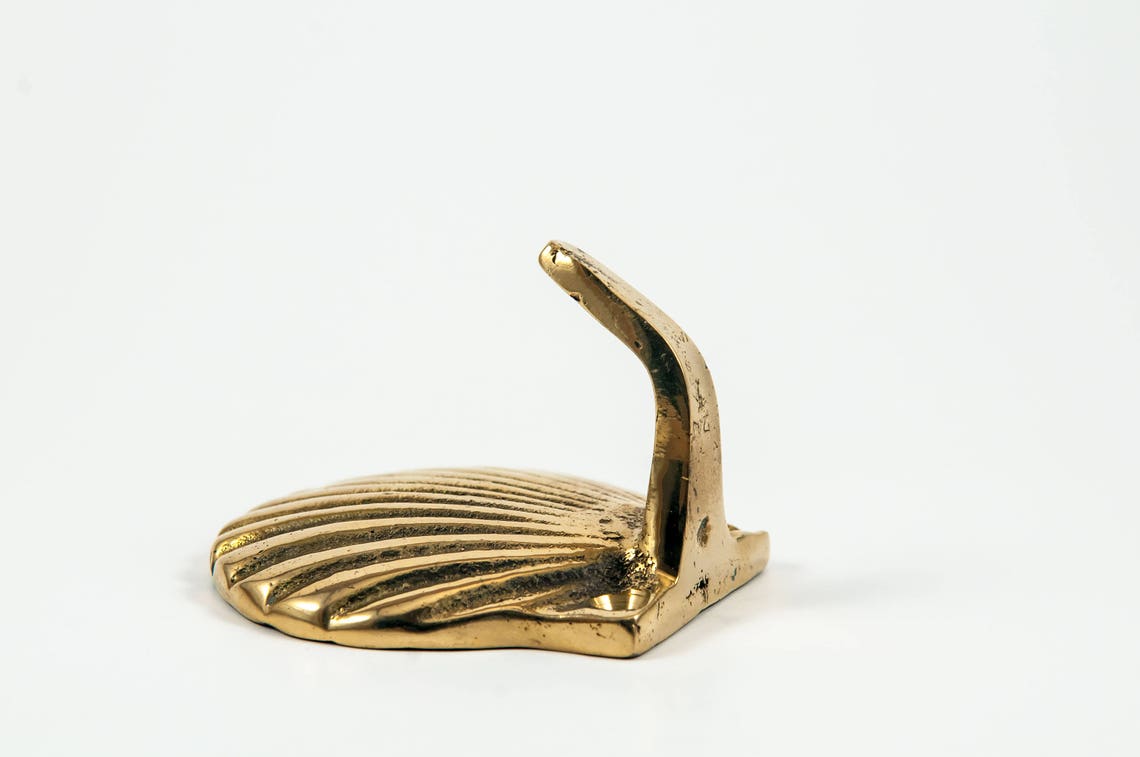 Brass Beach Seashell Clamshell Hook Large Size - Etsy