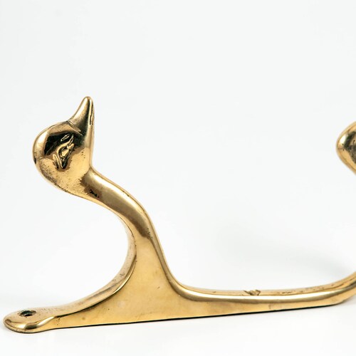 Brass Goose Hook Duck Hook Brass Hanger - Etsy