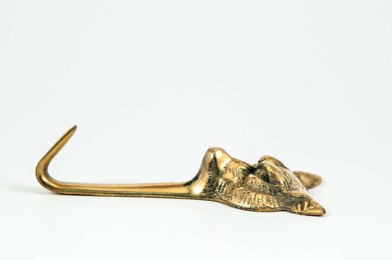 Brass Fox Hook - Etsy